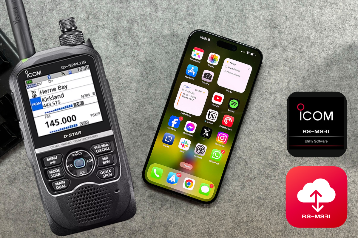 D-Star, terminal mode, Icom ID-52A Plus and iPhone/iPad research ...