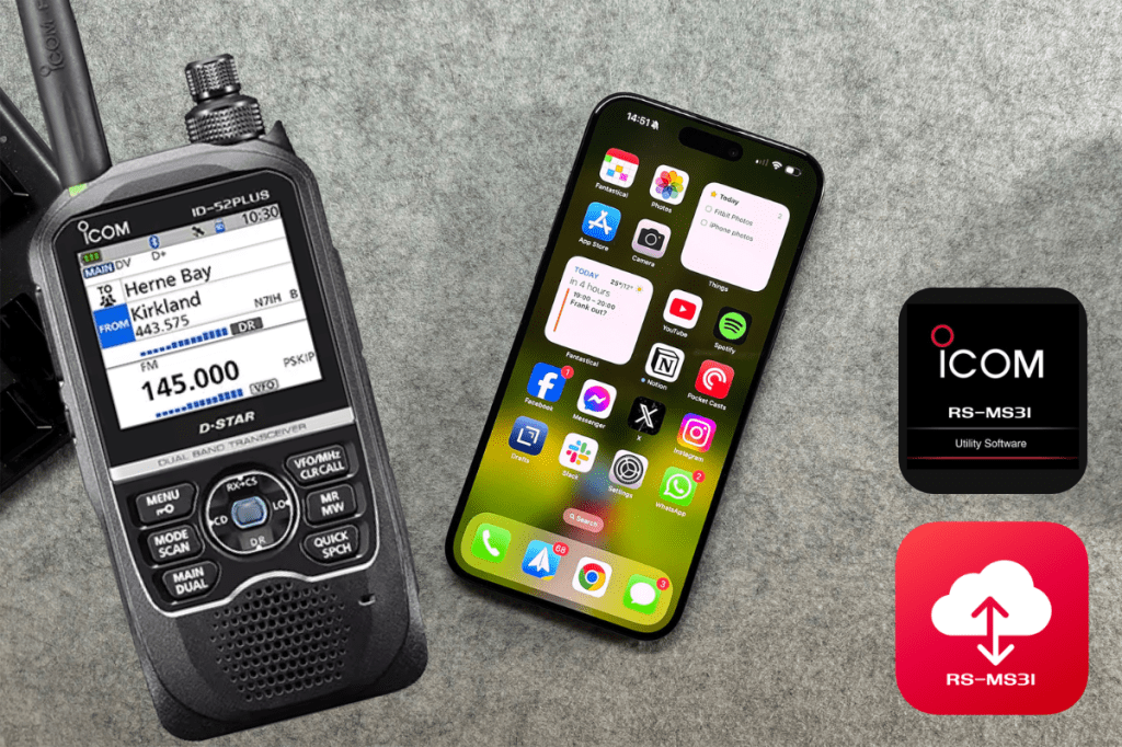 D-Star, terminal mode, Icom ID-52A Plus and iPhone/iPad research ...